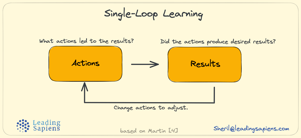 How Double Loop Learning Improves Performance